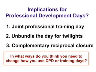 Joint Practice Development (Parts 1 and 2) - Prof. David Hargreaves ...