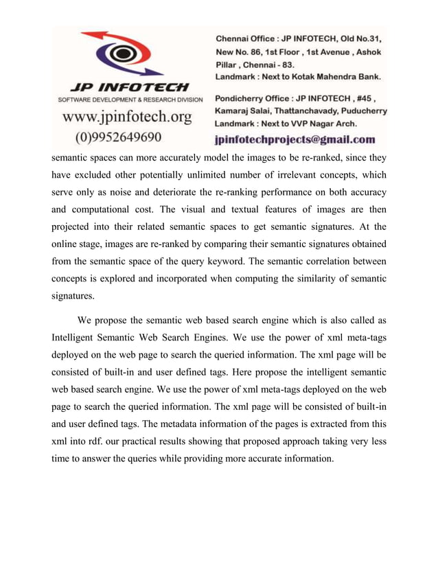 JPD1436 Web Image Re-Ranking Using Query-Specific Semantic Signatures | PDF