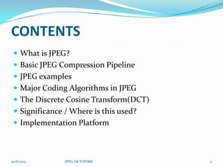 Jpeg dct | PPT