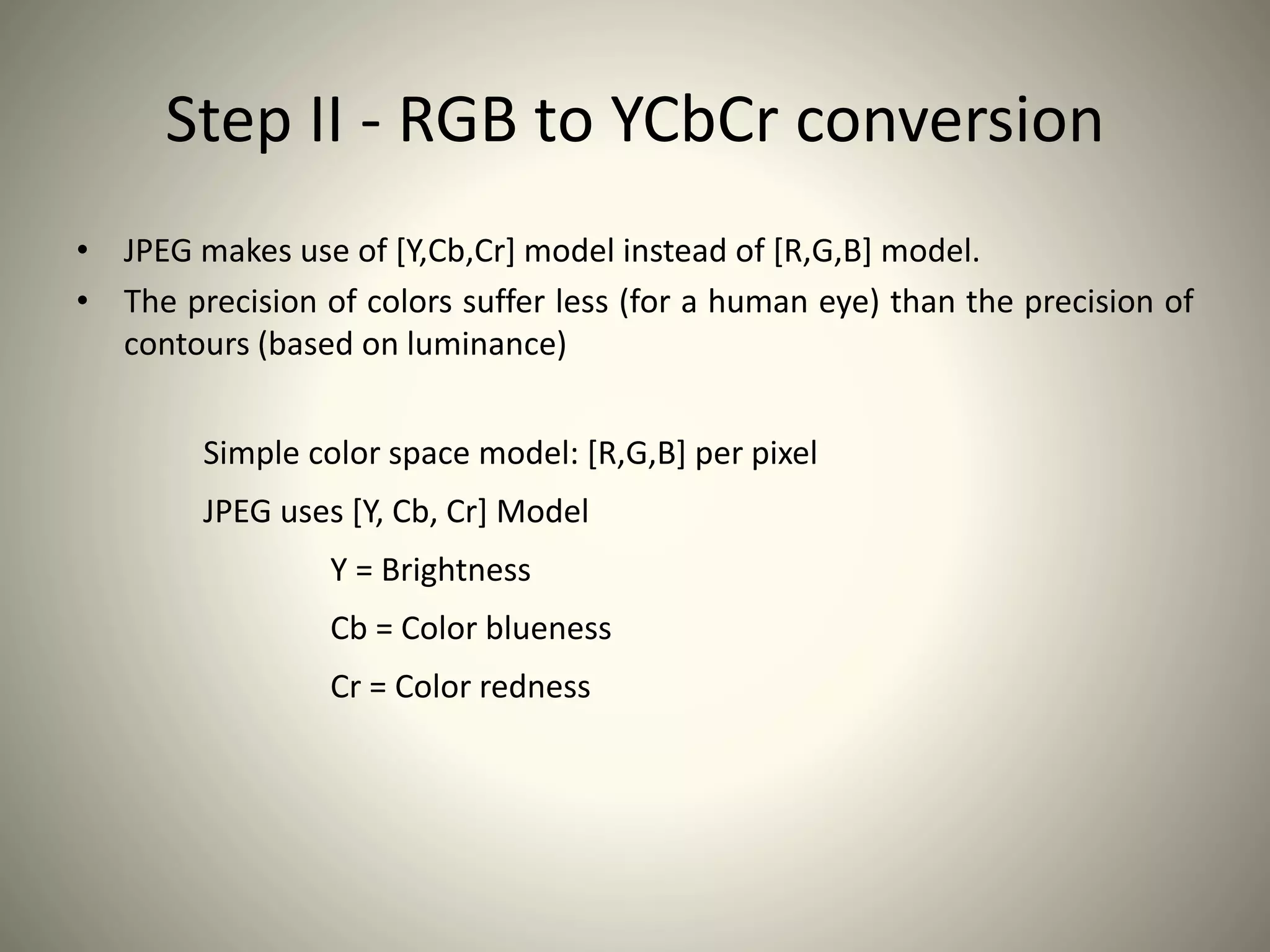 JPEG Image Compression | PPTX