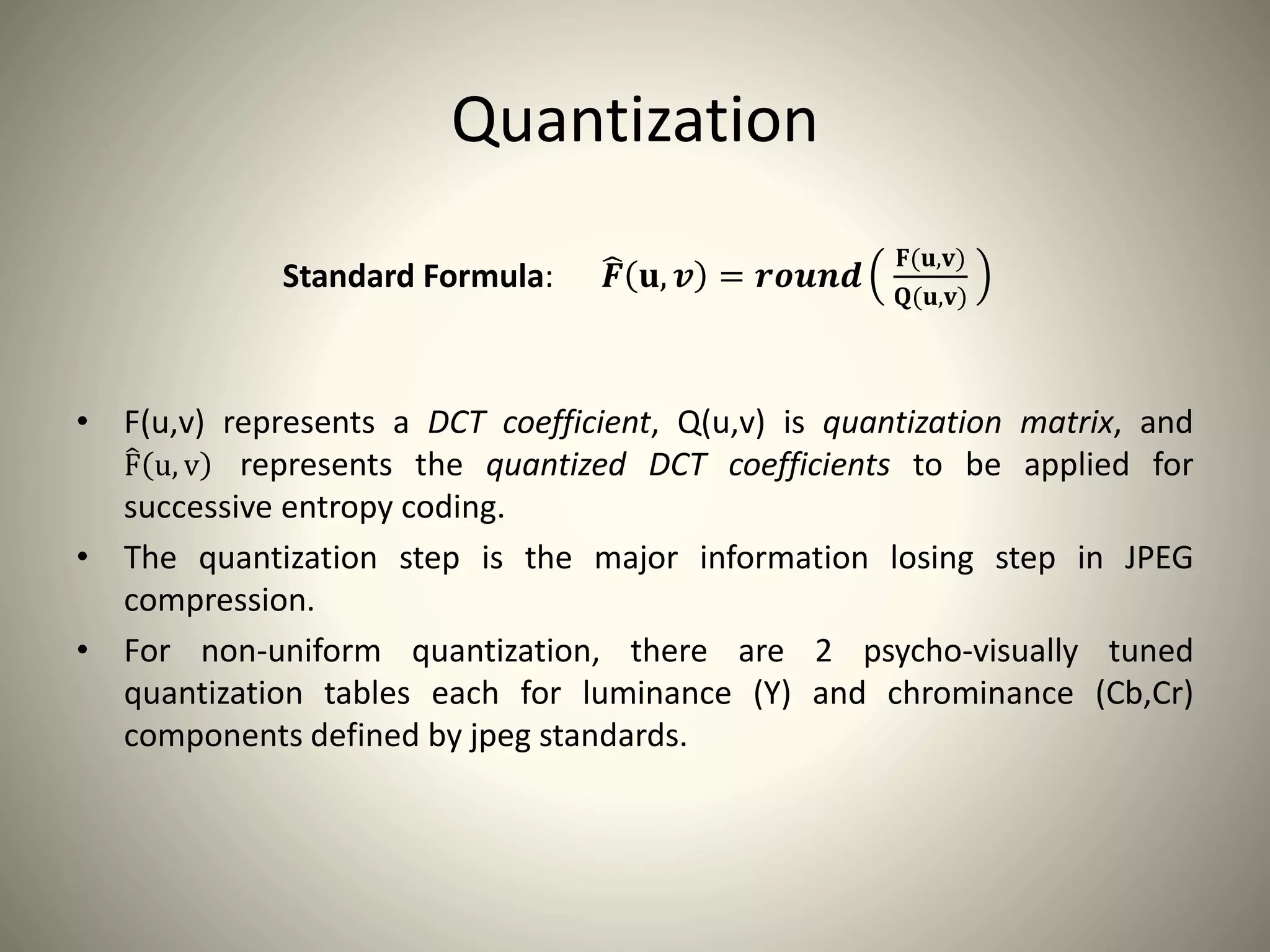 JPEG Image Compression | PPTX