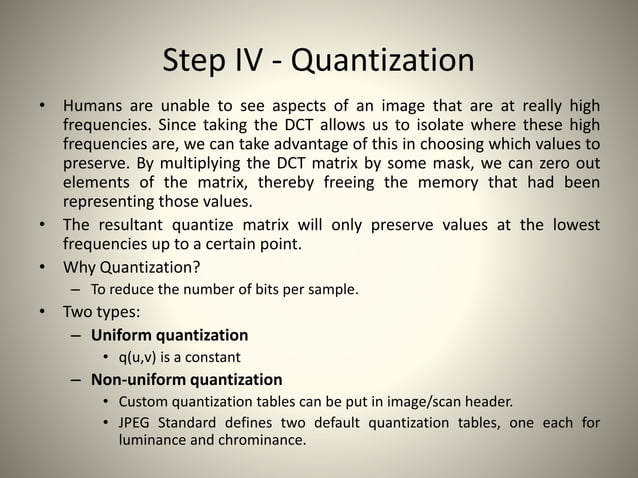 JPEG Image Compression | PPTX