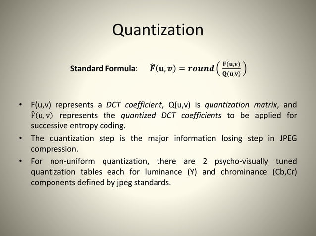 JPEG Image Compression | PPTX