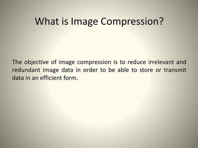 JPEG Image Compression | PPTX