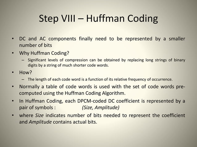 JPEG Image Compression | PPTX