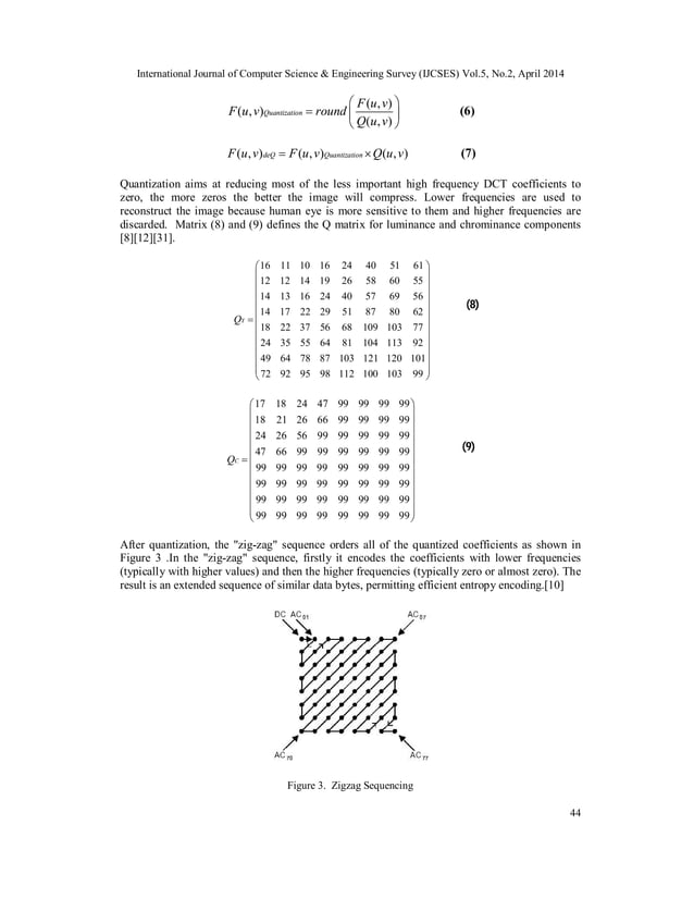 Jpeg image compression using discrete cosine transform a survey | PDF