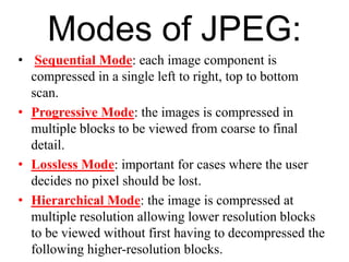 Jpeg standards | PPTX