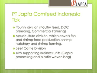 Japfa Comfeed Merger with Multibreeder Adirama | PPT | Mergers and ...