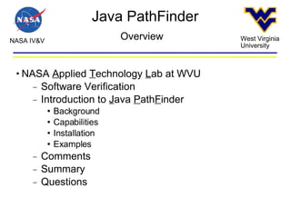 Java PathFinder | PPT