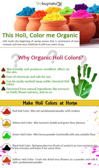 Organic Colours For Holi - Herbal Gulal | PDF