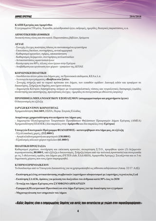 ΔΗΜΟΣ ΕΡΕΤΡΙΑΣ - ΑΠΟΛΟΓΙΣΜΟΣ ΠΕΠΡΑΓΜΕΝΩΝ | PDF