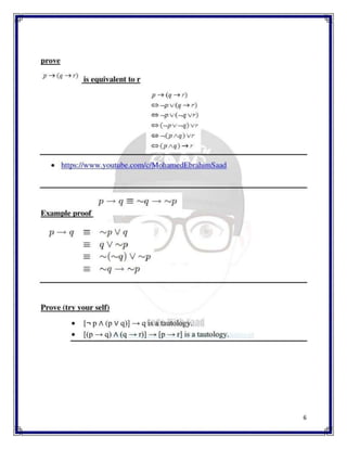 Discrete Math Proposition Proofs | PPTX