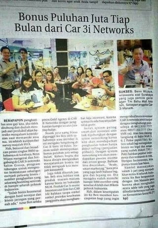 BUKTI BONUS 3I-NETWORKS | PDF