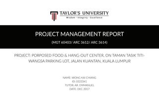 PM PROJECT 2 REPORT | PPT