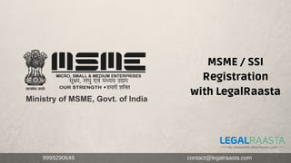 MSME/SSI Registration | PPT