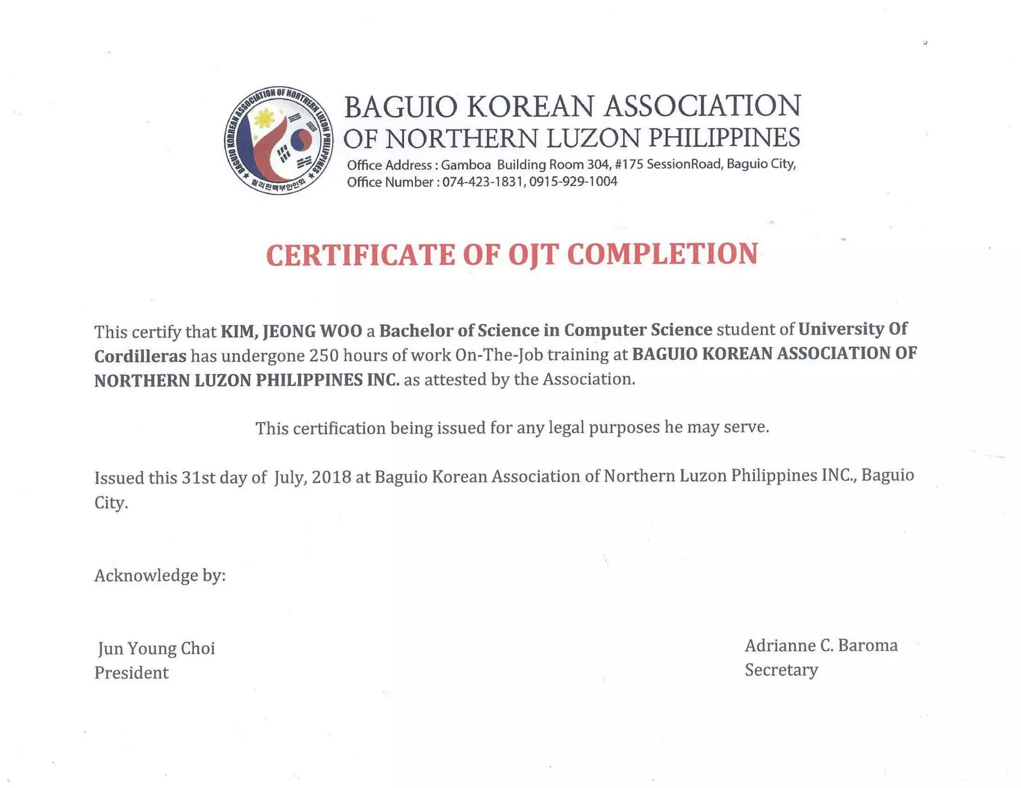 Certificate of Completion | PDF