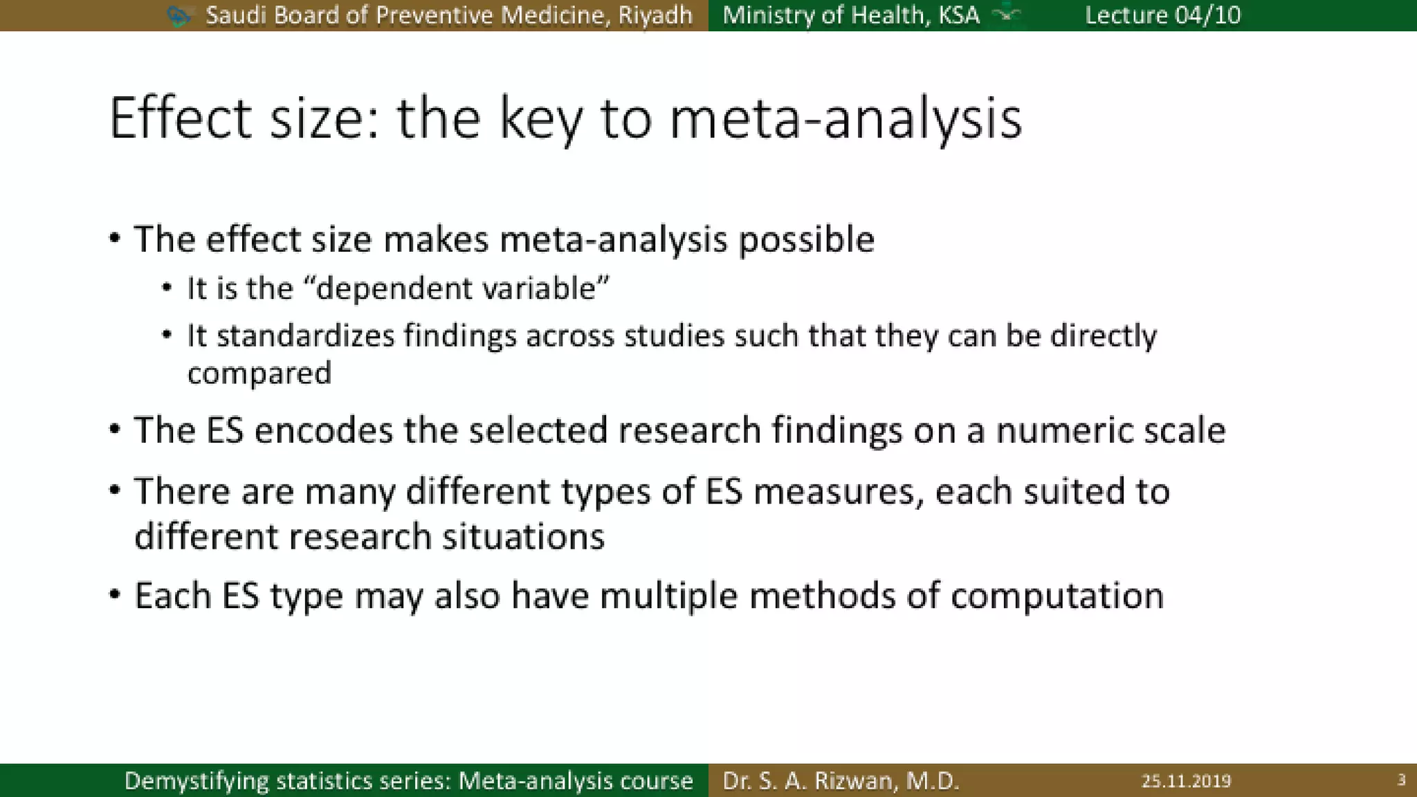 Effect sizes in meta-analysis | PDF