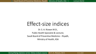 Effect sizes in meta-analysis | PDF