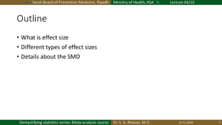 Effect sizes in meta-analysis | PDF