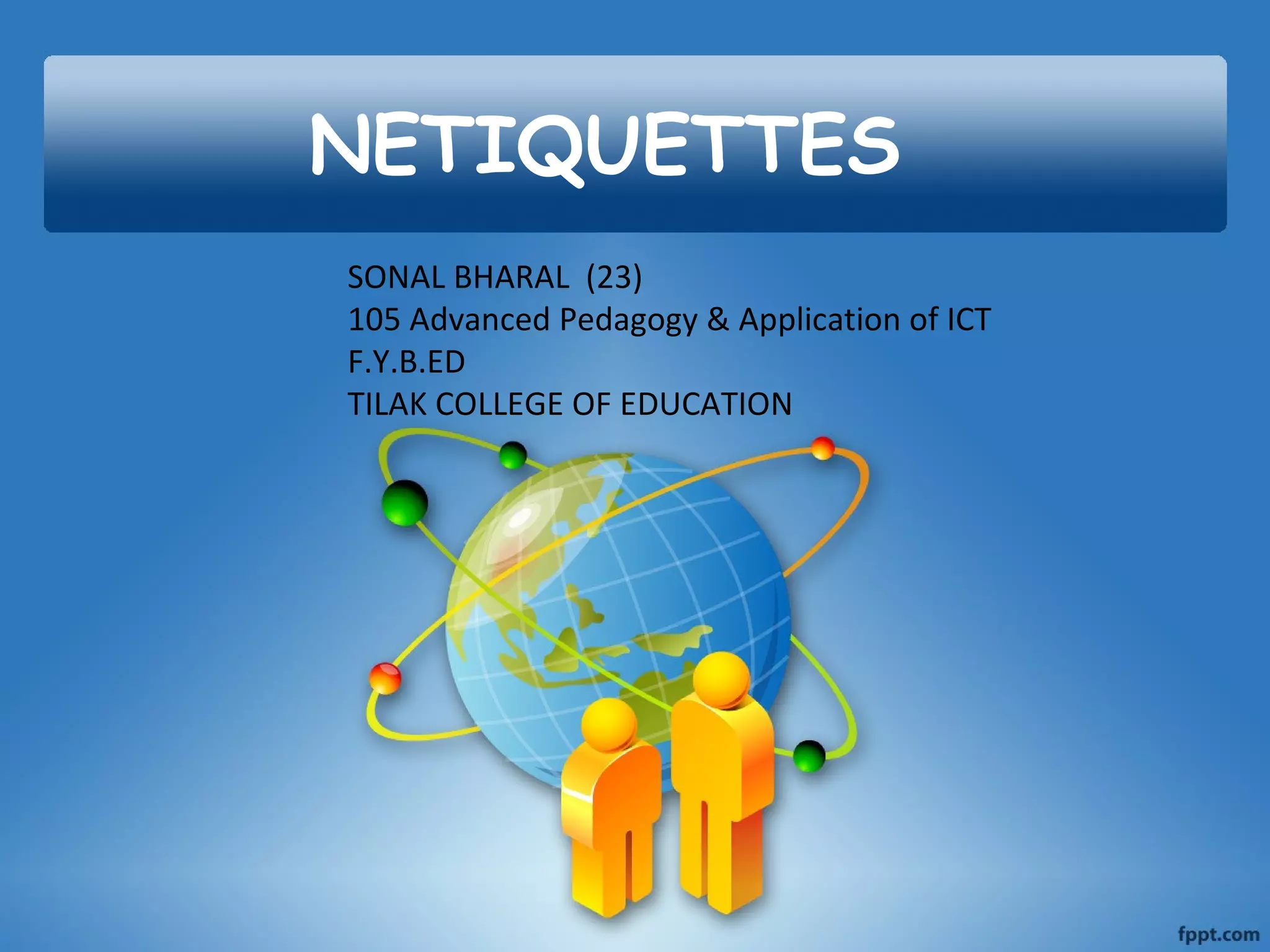 Netiquettes | PPT