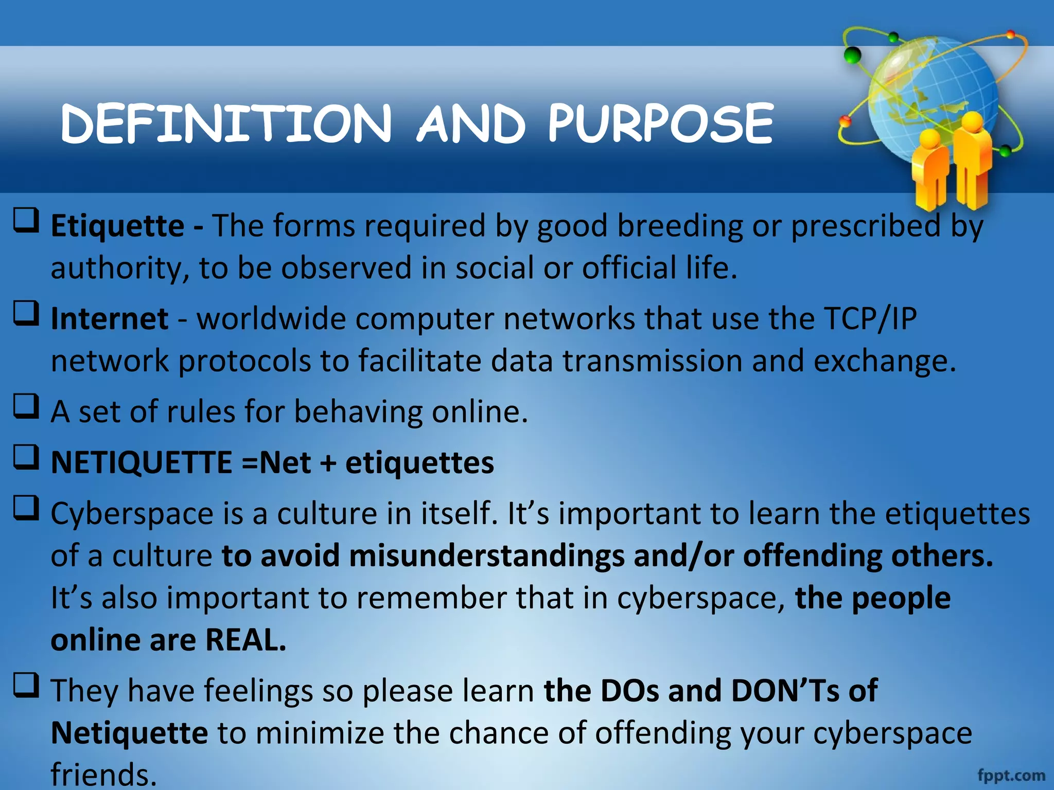 Netiquettes | PPT