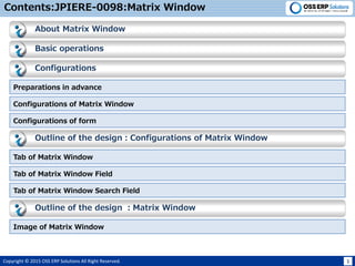JPIERE-0098:Matrix Window | PPT
