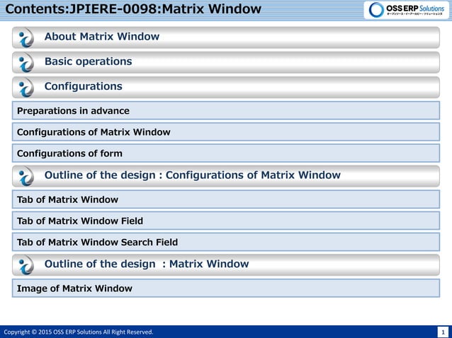 JPIERE-0098:Matrix Window | PPT