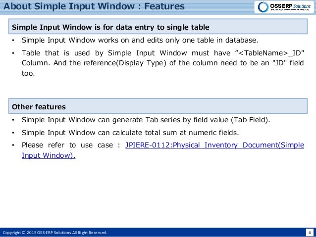 JPIERE-0111:Simple Input Window
