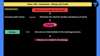 Money_and_credit_ppt_.pdf | Currencies | Economy