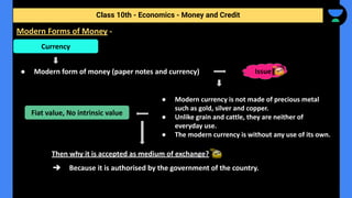 Money_and_credit_ppt_.pdf | Currencies | Economy