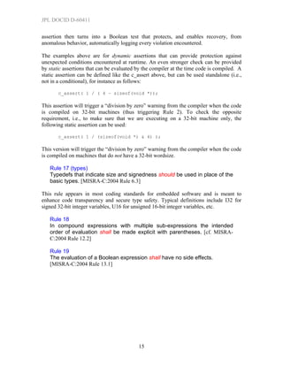 Jpl coding standard_c | PDF