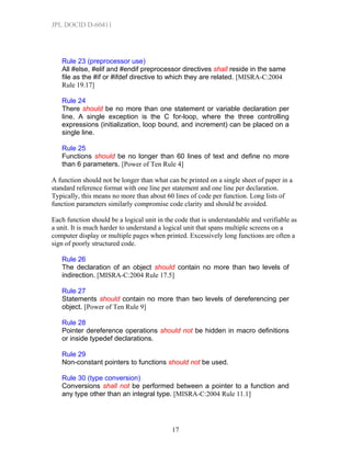 Jpl coding standard_c | PDF