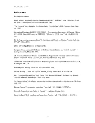 Jpl coding standard_c | PDF