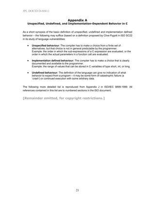 Jpl coding standard_c | PDF