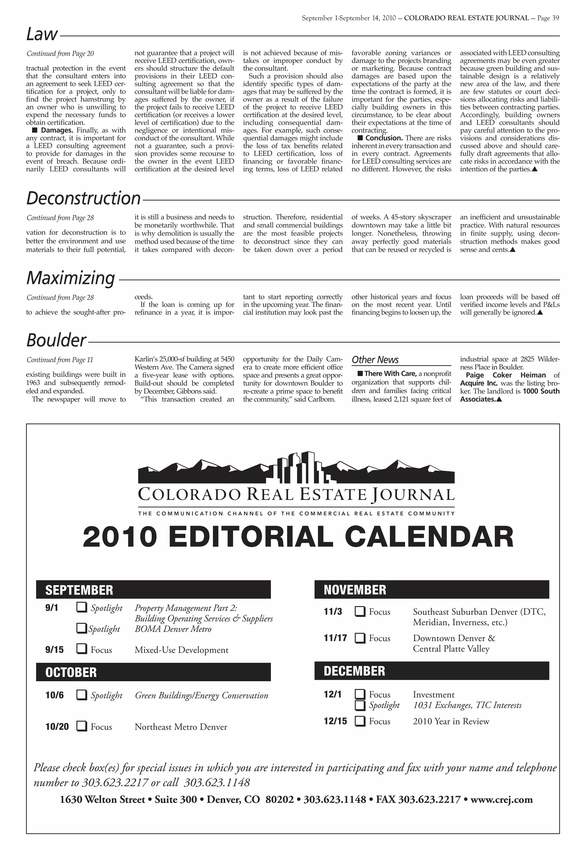 Key issues for LEED Consulting agreements | PDF