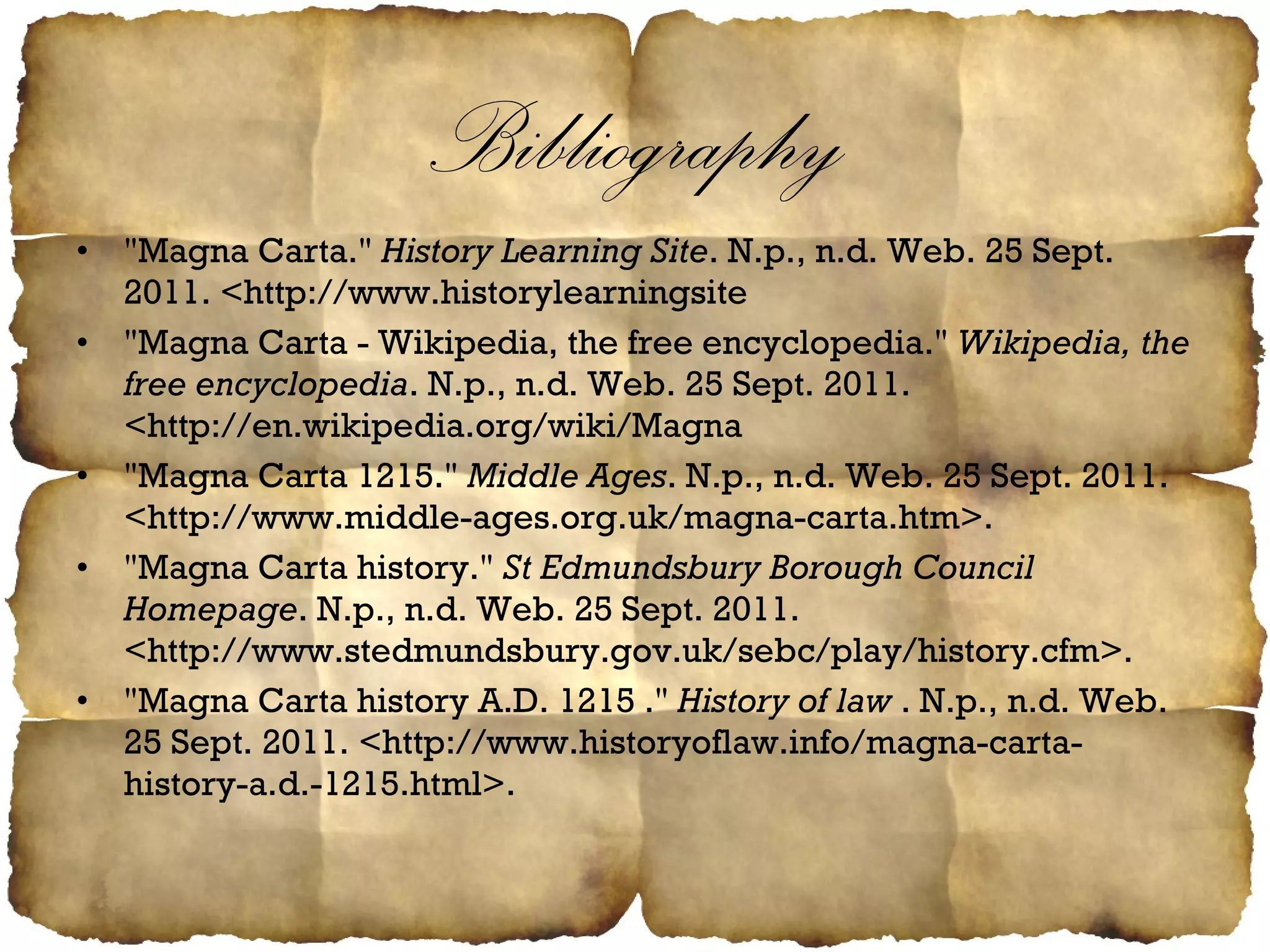 JP MARR - MAGNA CARTA! | PPT