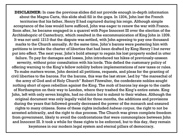JP MARR - MAGNA CARTA! | PPT