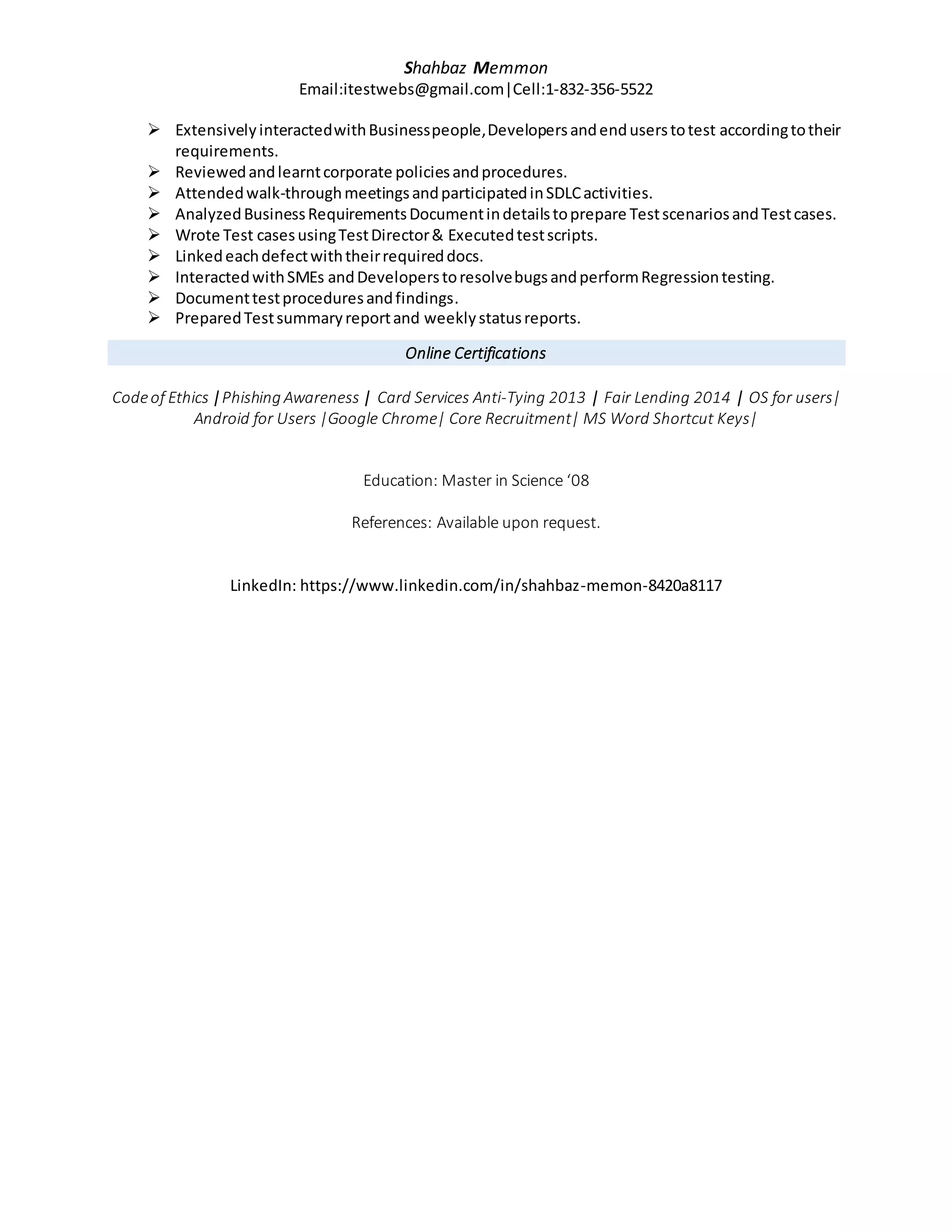 UAT LEAD | PDF