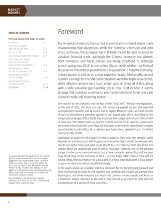 JP Morgan Fiscal Cliff White Paper | PDF