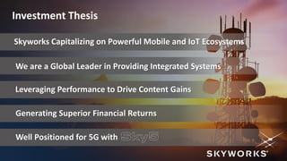 Skyworks Perspective on 5G and Introduction of the Sky5 Product Line for 5G RF Front-End ...