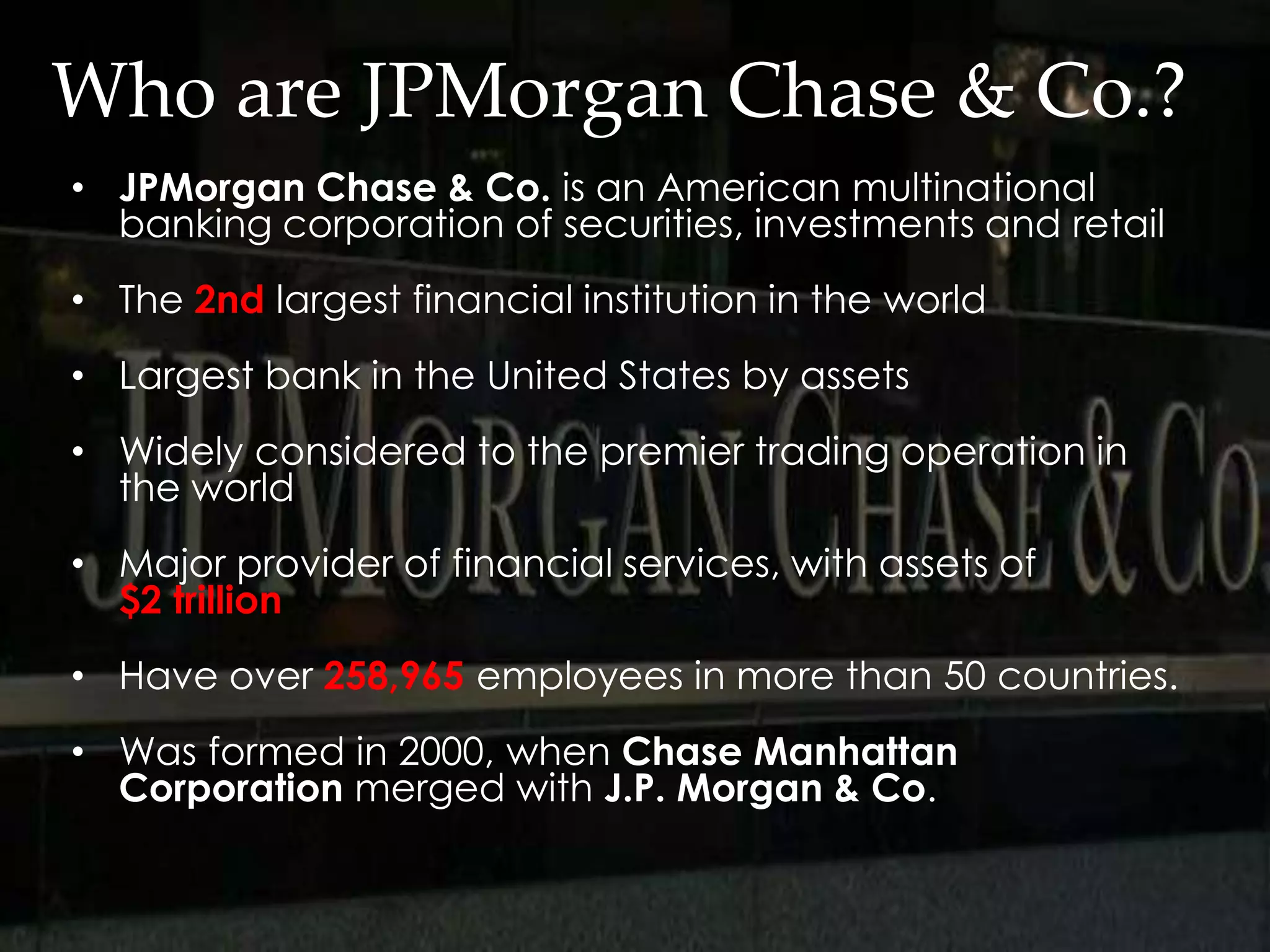 Jpmorgan chase | PPTX