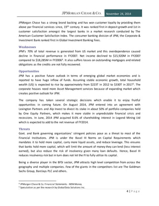 JP Morgan & Chase: IT Strategy and Key Success factors | PDF