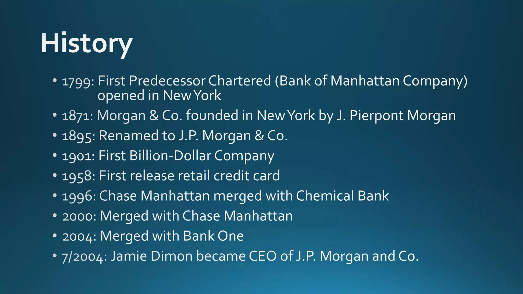 J.P Morgan Chase & Co Presentation | PPTX