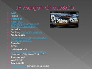 Jp morgan chase | PPTX