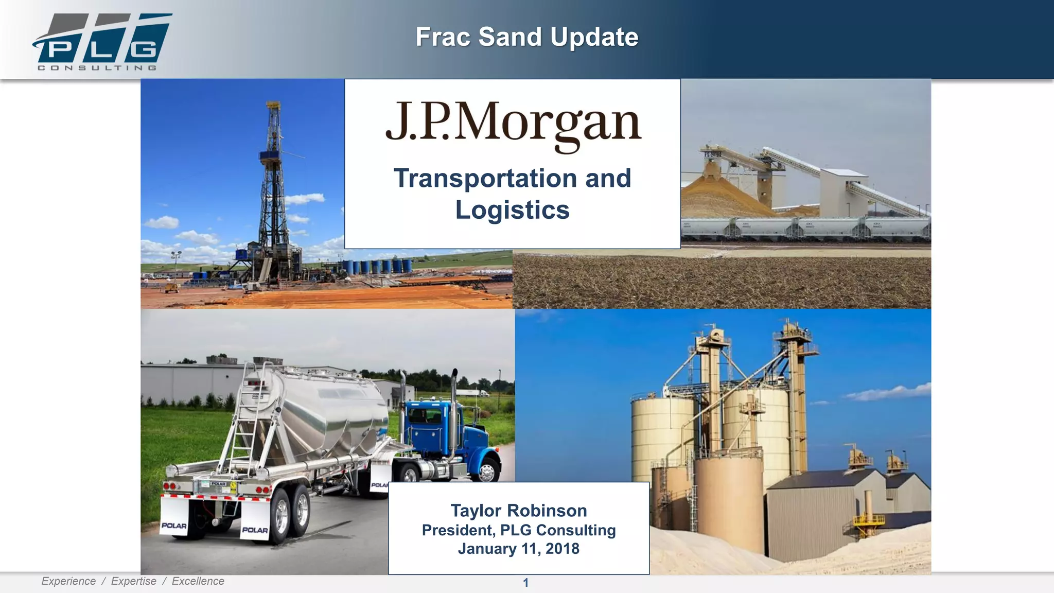 JP Morgan Transportation and Logistics - Frac Sand Update | PPT