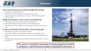 JP Morgan Transportation and Logistics - Frac Sand Update | PPT