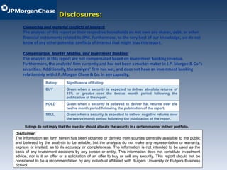 JPM Equity Research Presentation | PPT