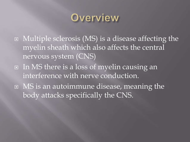 Jp multiple sclerosis | PPTX