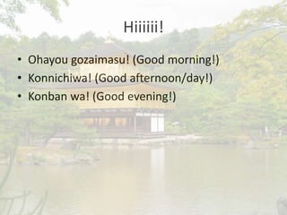 Japanese 101 | PPTX