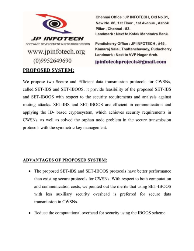 JPN1410 Secure and Efficient Data Transmission for Cluster-Based Wireless Sensor Networks | PDF